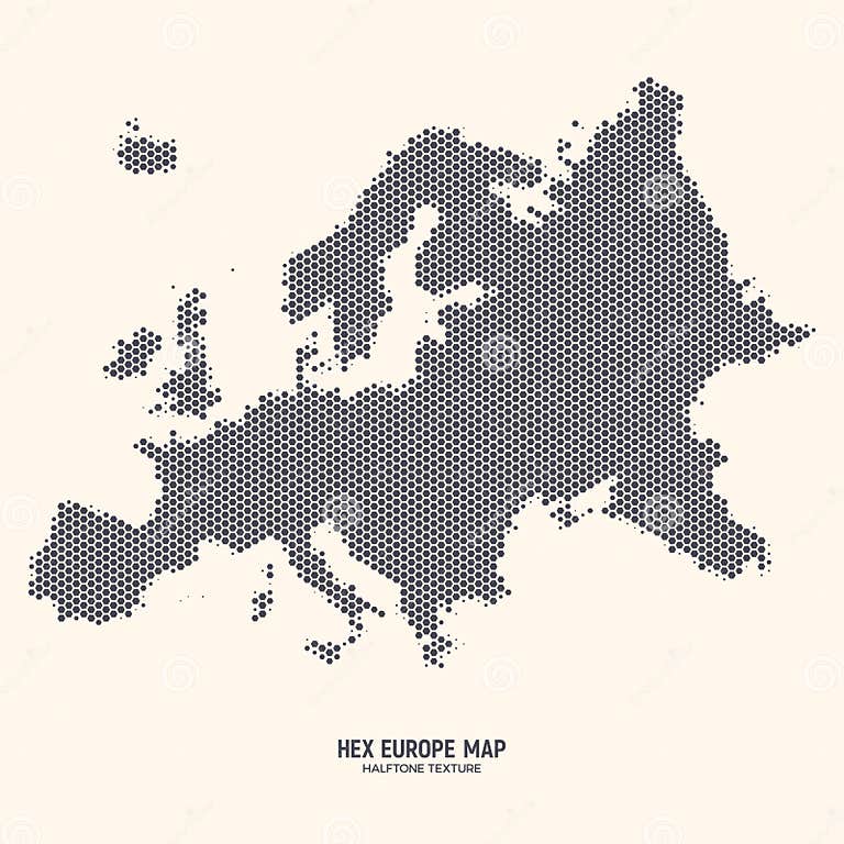 Hexagonal Europe Map Vector Stock Vector - Illustration of honeycomb ... Hexagonal Europe Map Vector Stock Vector - Illustration of honeycomb ...