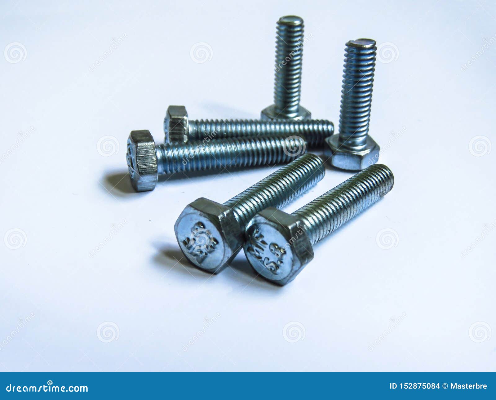 Hex head machine screws stock photo. Image of macro - 152875084