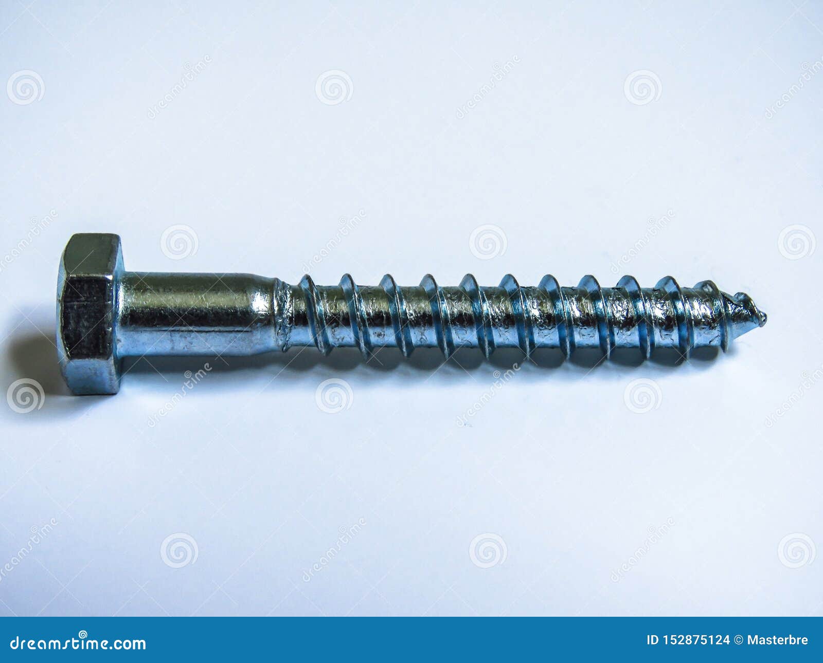 Hex head silver screws stock photo. Image of silver - 152875124
