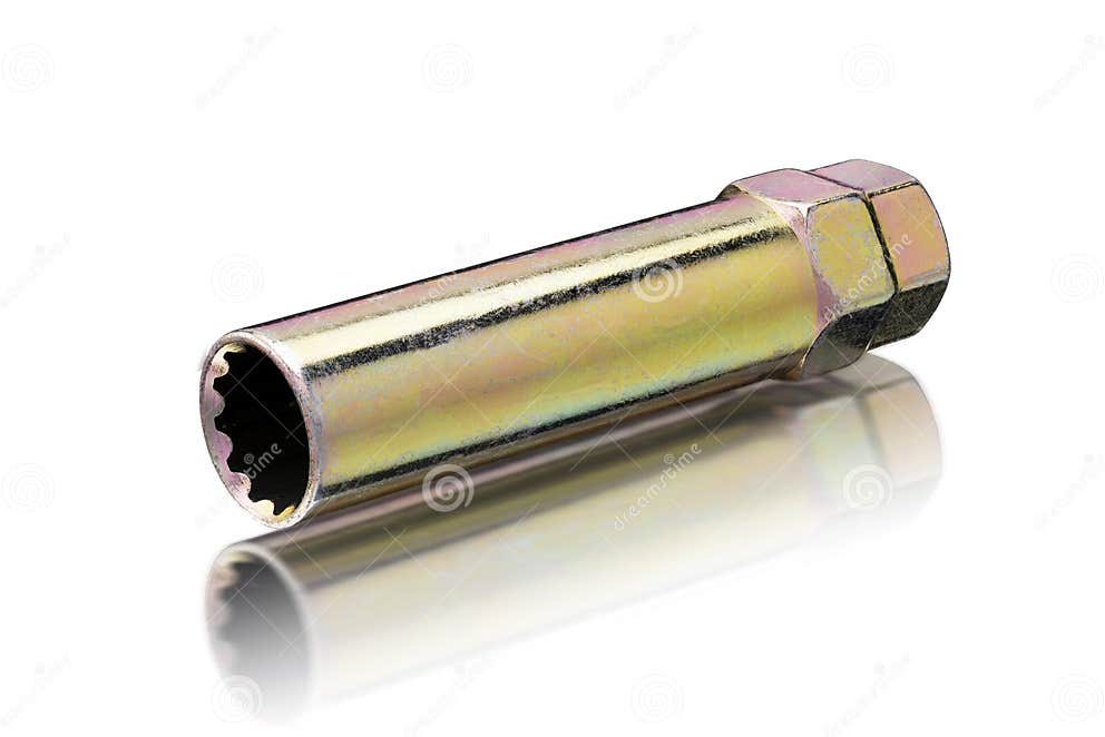 Hex Key Adapter for Wheel Nuts. Removable Key for Car Fasteners Stock ...