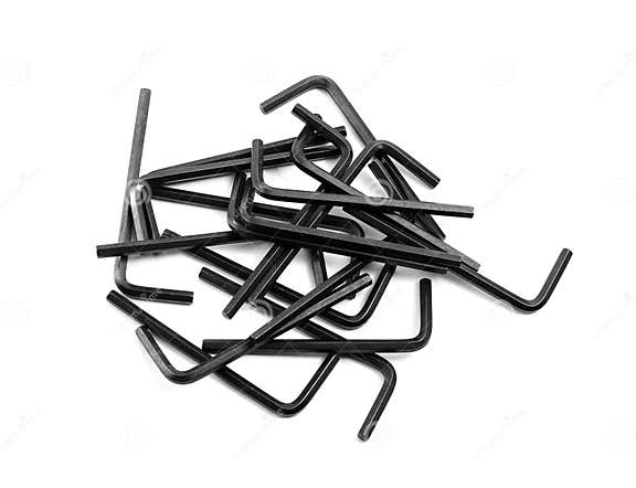 Hex keys stock photo. Image of manual, metal, helix, clef - 46520714