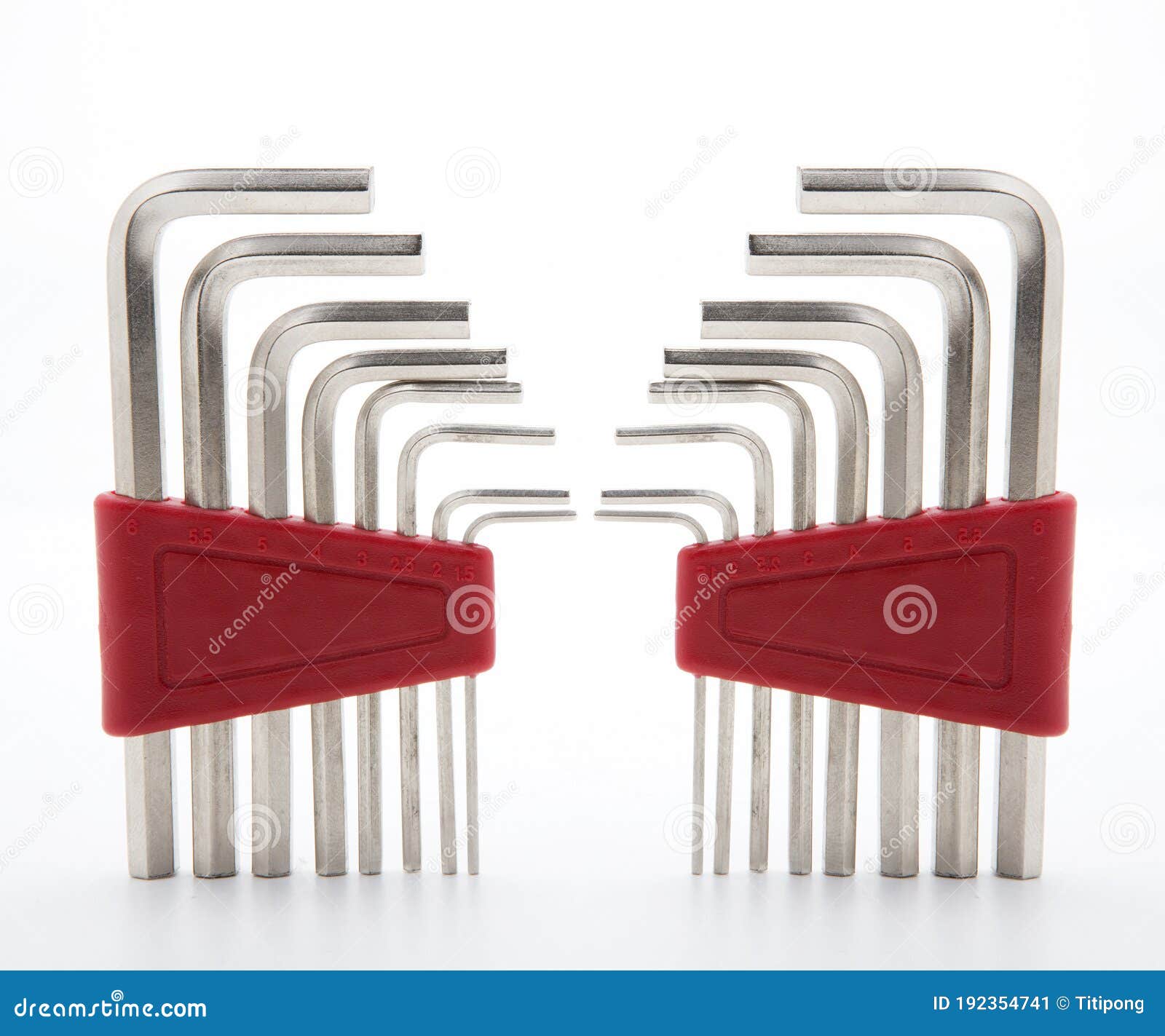 Hex Keys Set Isolated on White Background Stock Image - Image of bolt ...
