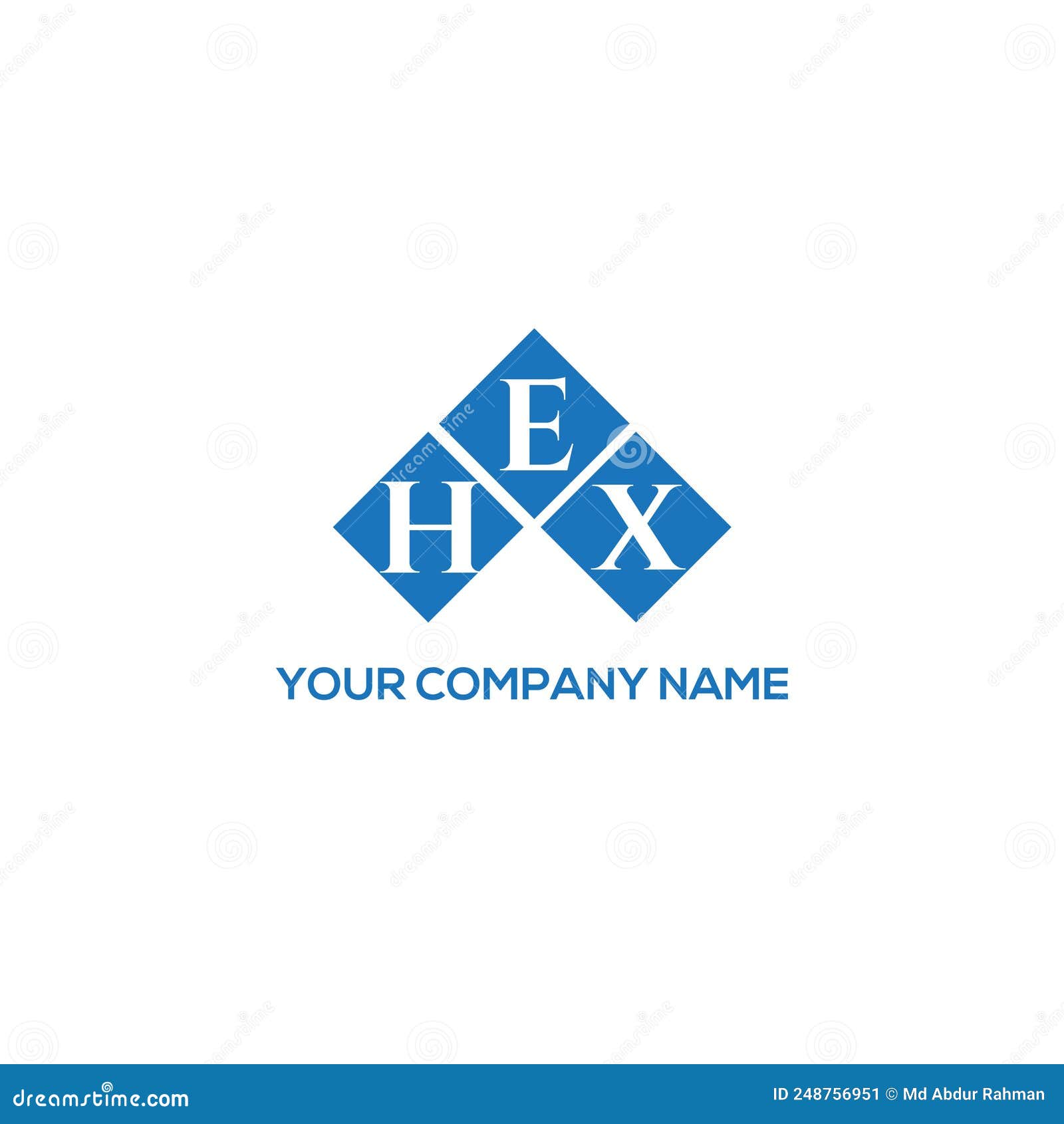 HEX Letter Logo Design on BLACK Background. HEX Creative Initials ...