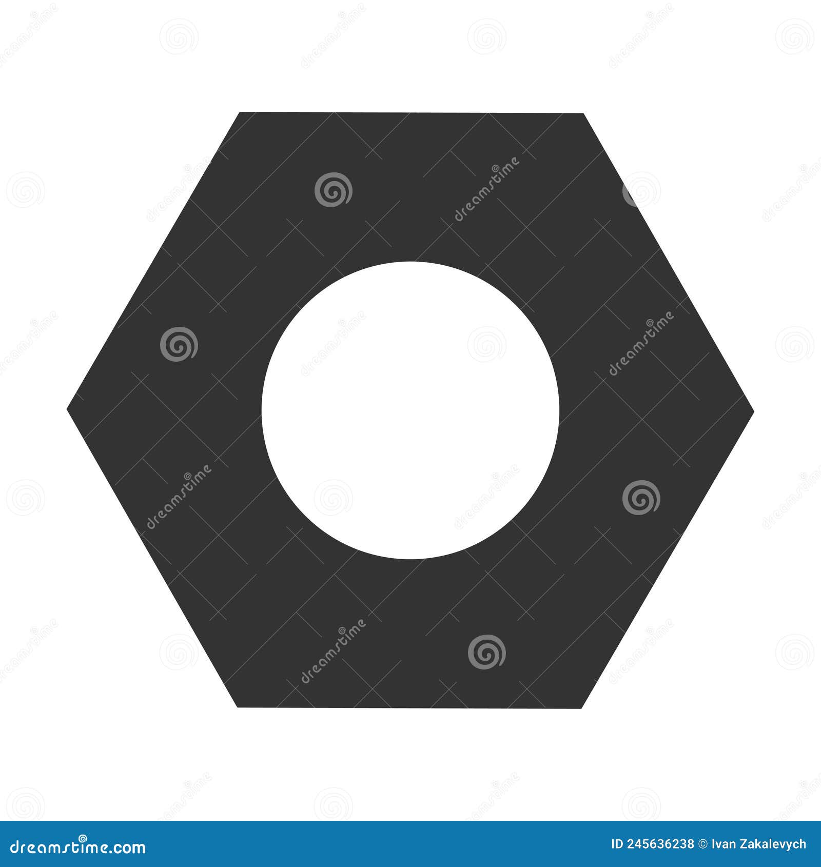 Hex Nut Icon. Web Setting Symbol. Sign Metalware Vector Stock Vector ...