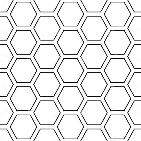 Hex Stripped Grid Seamless Pattern Stock Vector - Illustration of frame ...