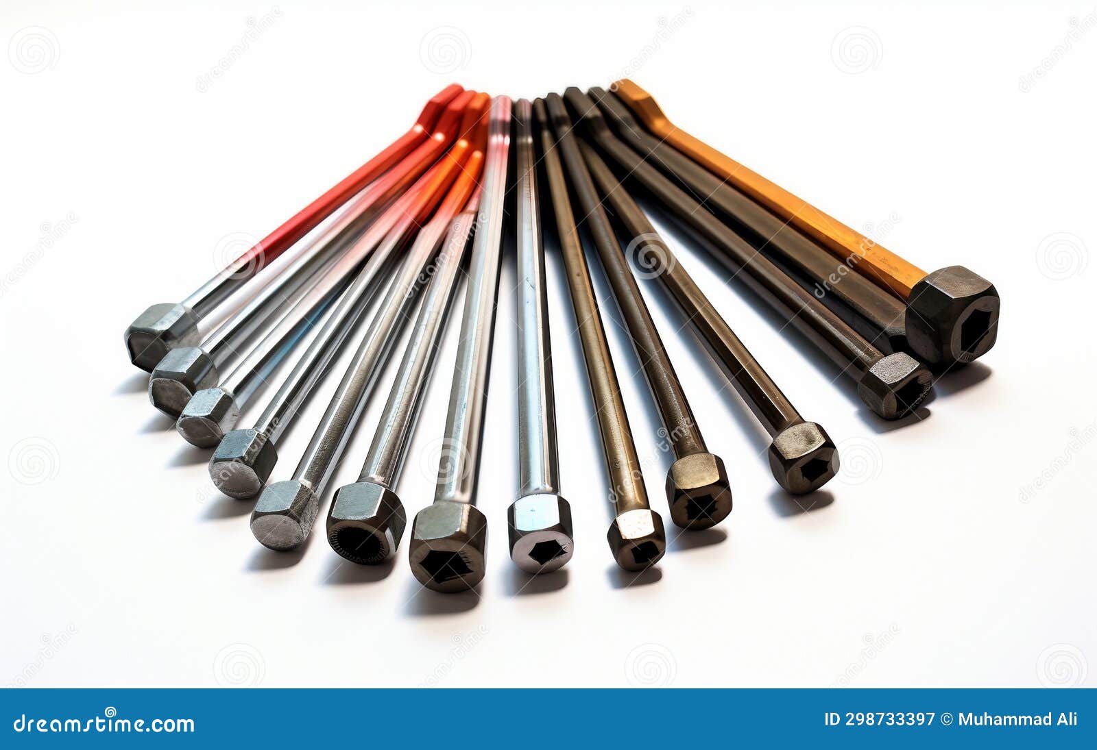 Hex Wrenches on White Background Stock Image - Image of supply ...