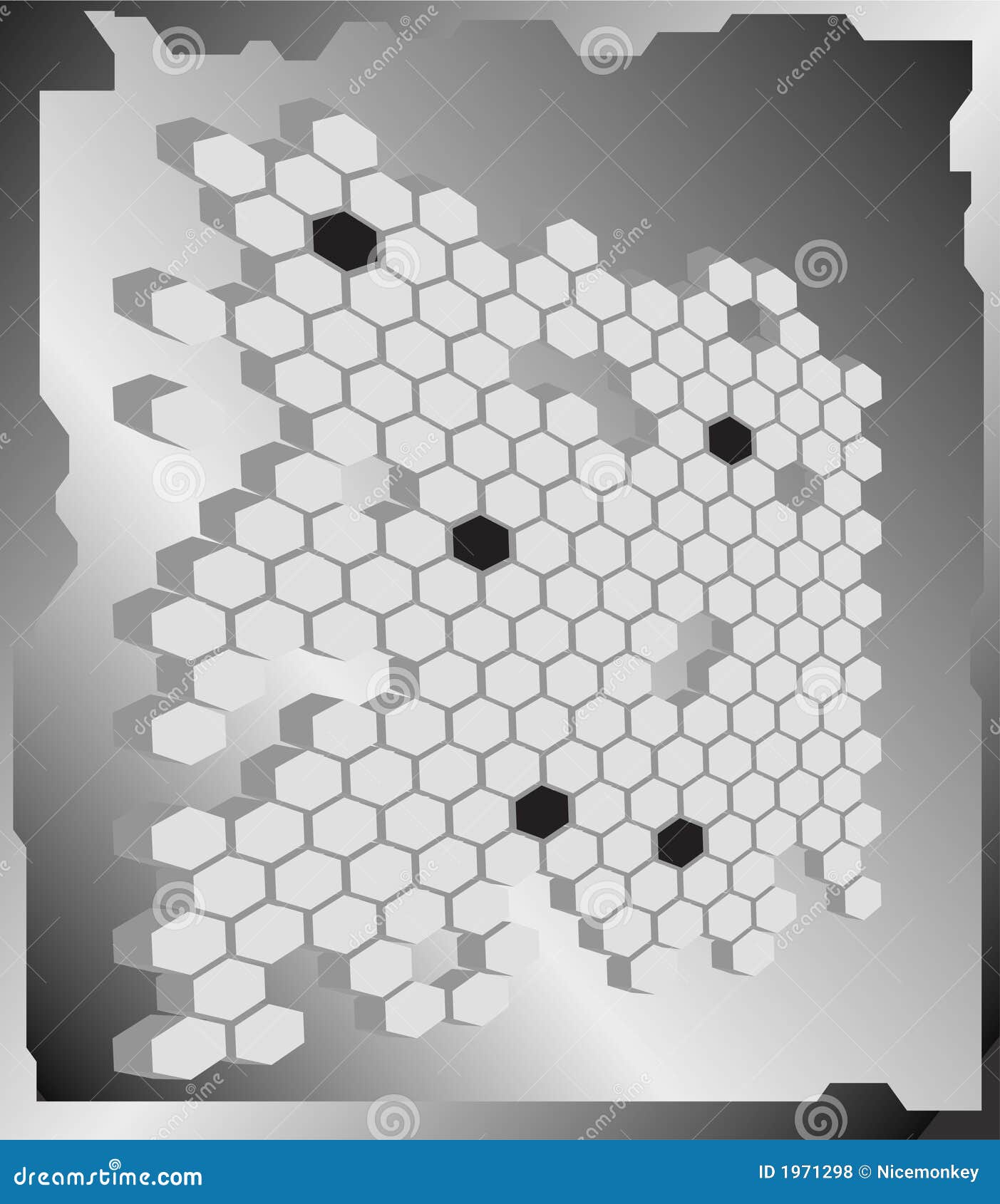 Hexa Cover Art. Elegant Three Dimensions Background Vector Illustration ...