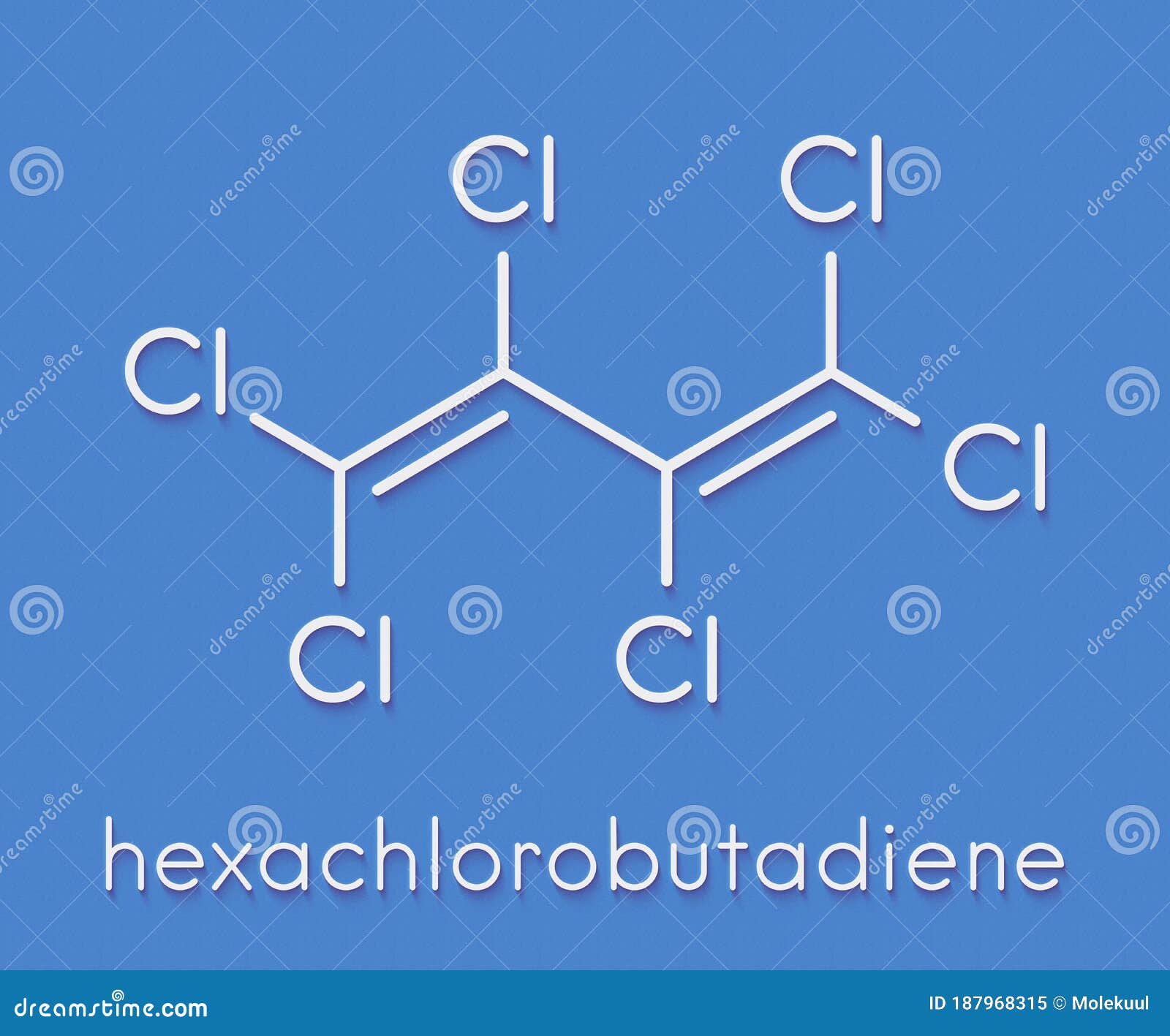 Hexachlorobutadiene HBCD Solvent Molecule. Also Used As Algicide and ...