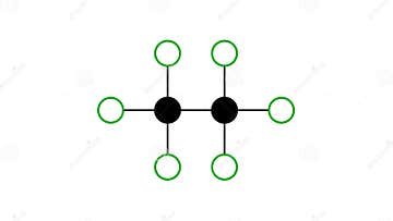 Hexachloroethane Molecule, Structural Chemical Formula, Ball-and-stick ...