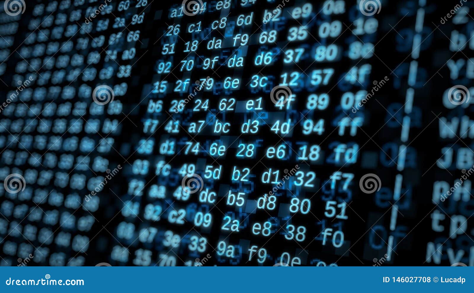 Hexadecimal Code, Hacking Concept Stock Illustration - Illustration of digital, internet: 146027708