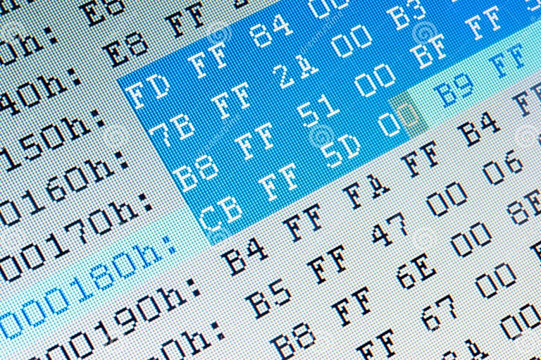 Hexadecimal data stock image. Image of number, system - 43937343