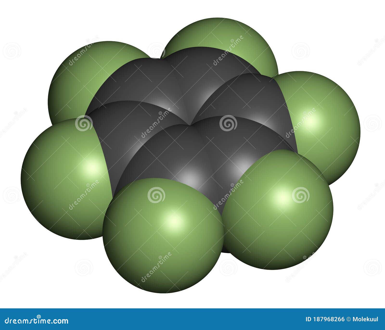 Hexafluorobenzene Molecule. Skeletal Chemical Formula. Vector ...