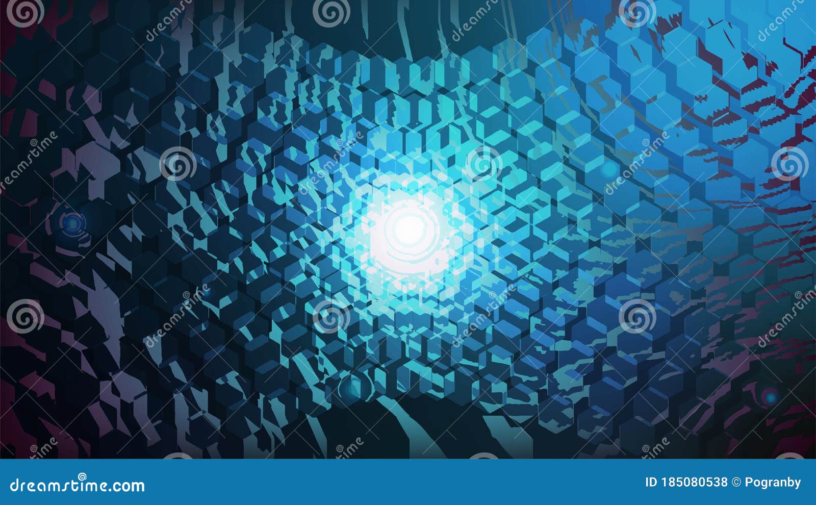 Hexagon Abstract Background. Future Cracking Honeycomb Pattern. Hexagon ...