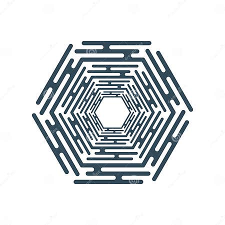 Hexagon Abstract Frame, Border, Shape, Element. Six-sided Polygon Stock ...