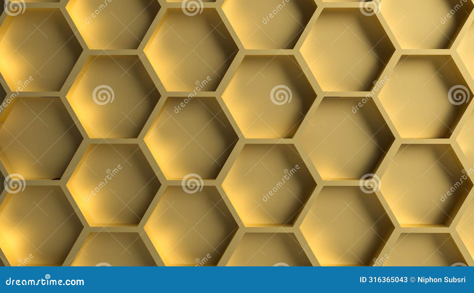The Hexagon or Beehive Pattern for Background Concept 3d Rendering ...