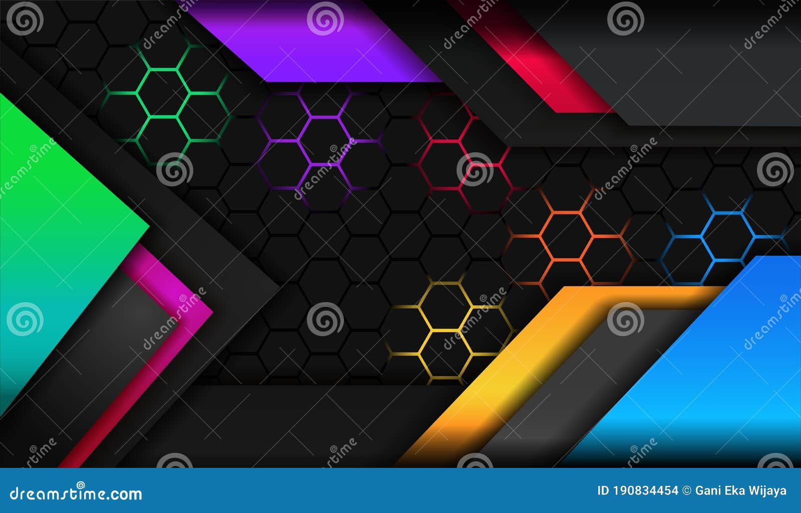 Hexagon Abstract Background. Stock Vector - Illustration of abstract ...