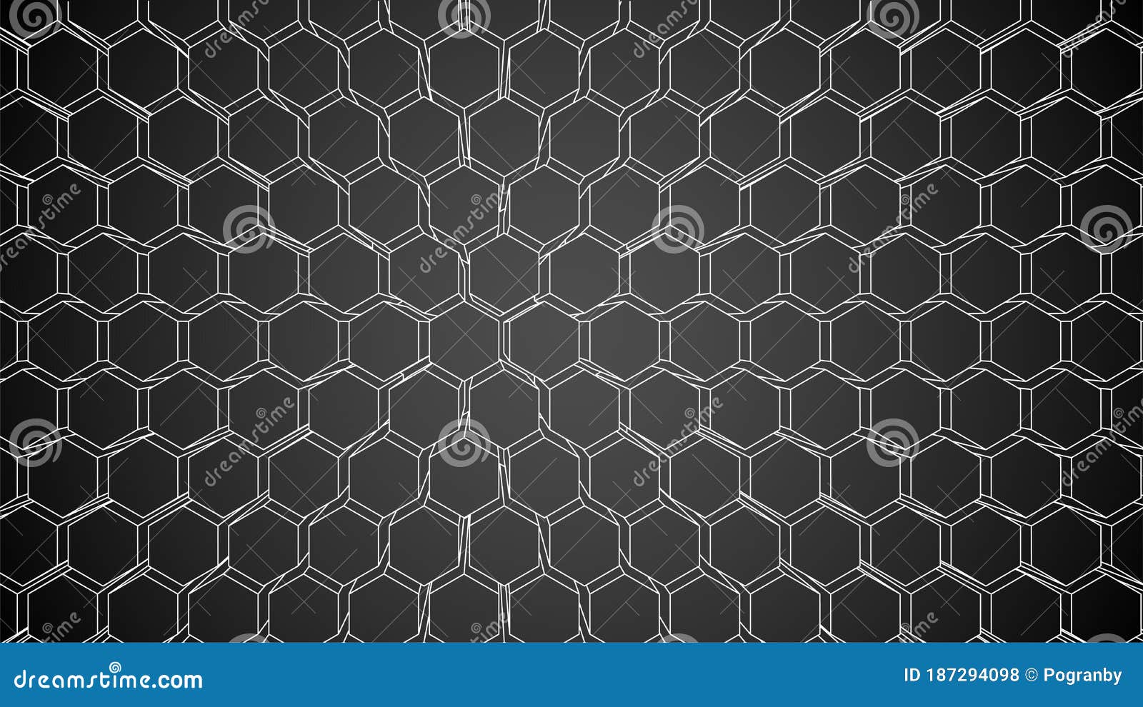Hexagon Black Background. Geometric 3d Backdrop Stock Vector ...
