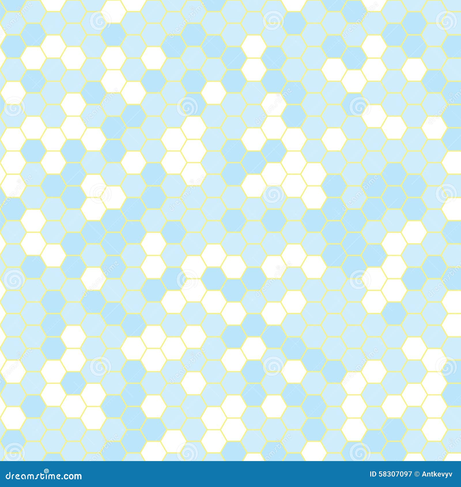 Hexagon blue background stock vector. Illustration of template - 58307097