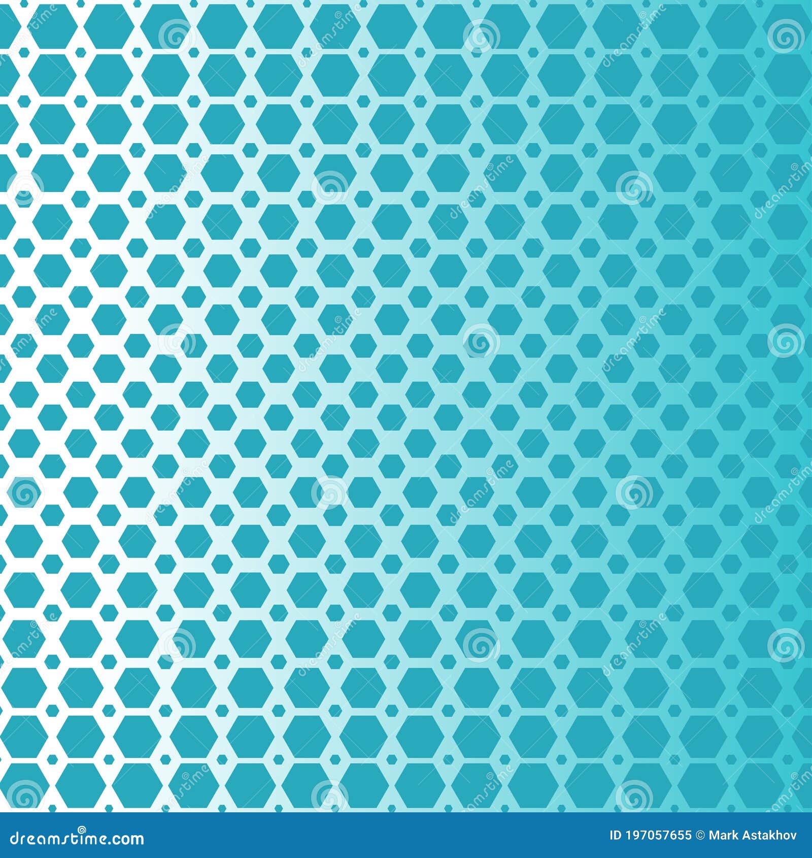 Hexagon Blue Pattern Background, Vector Geometric Texture Seamless ...