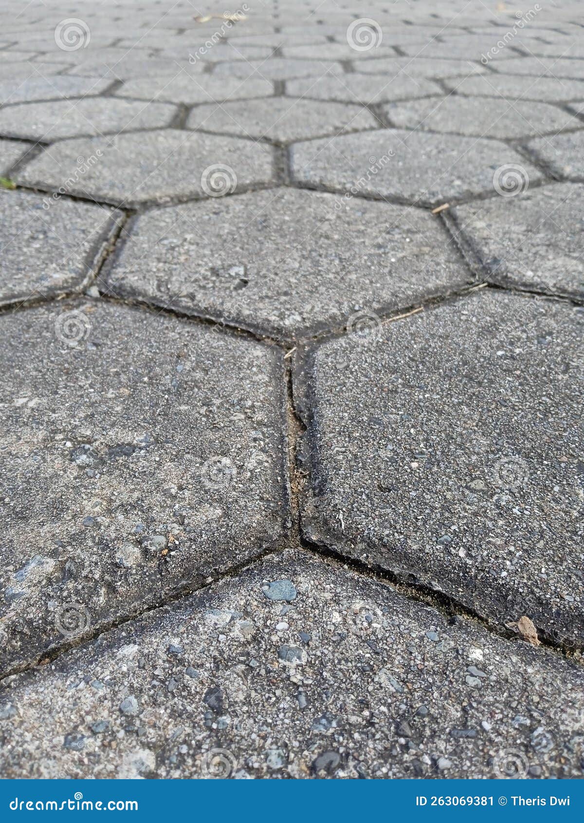 The hexagon brick stock image. Image of stonewall, soil - 263069381