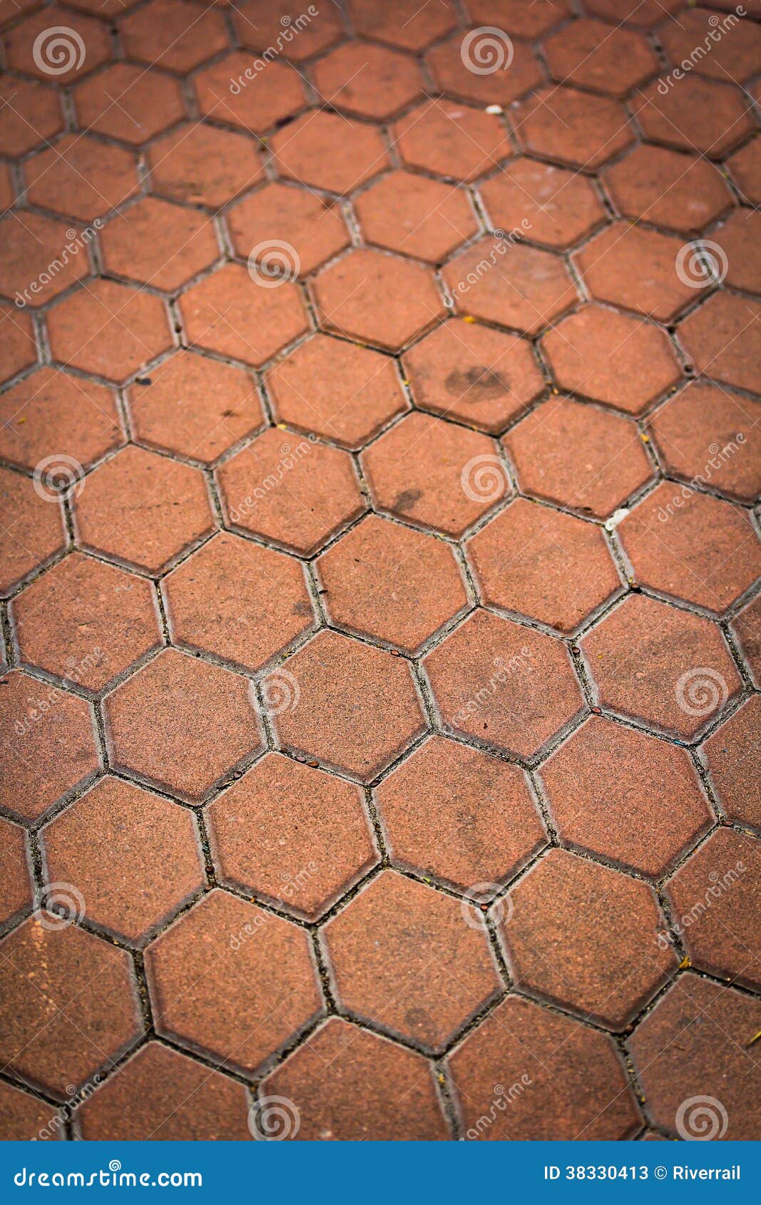 Hexagon bricks stock image. Image of exterior, brown - 38330413