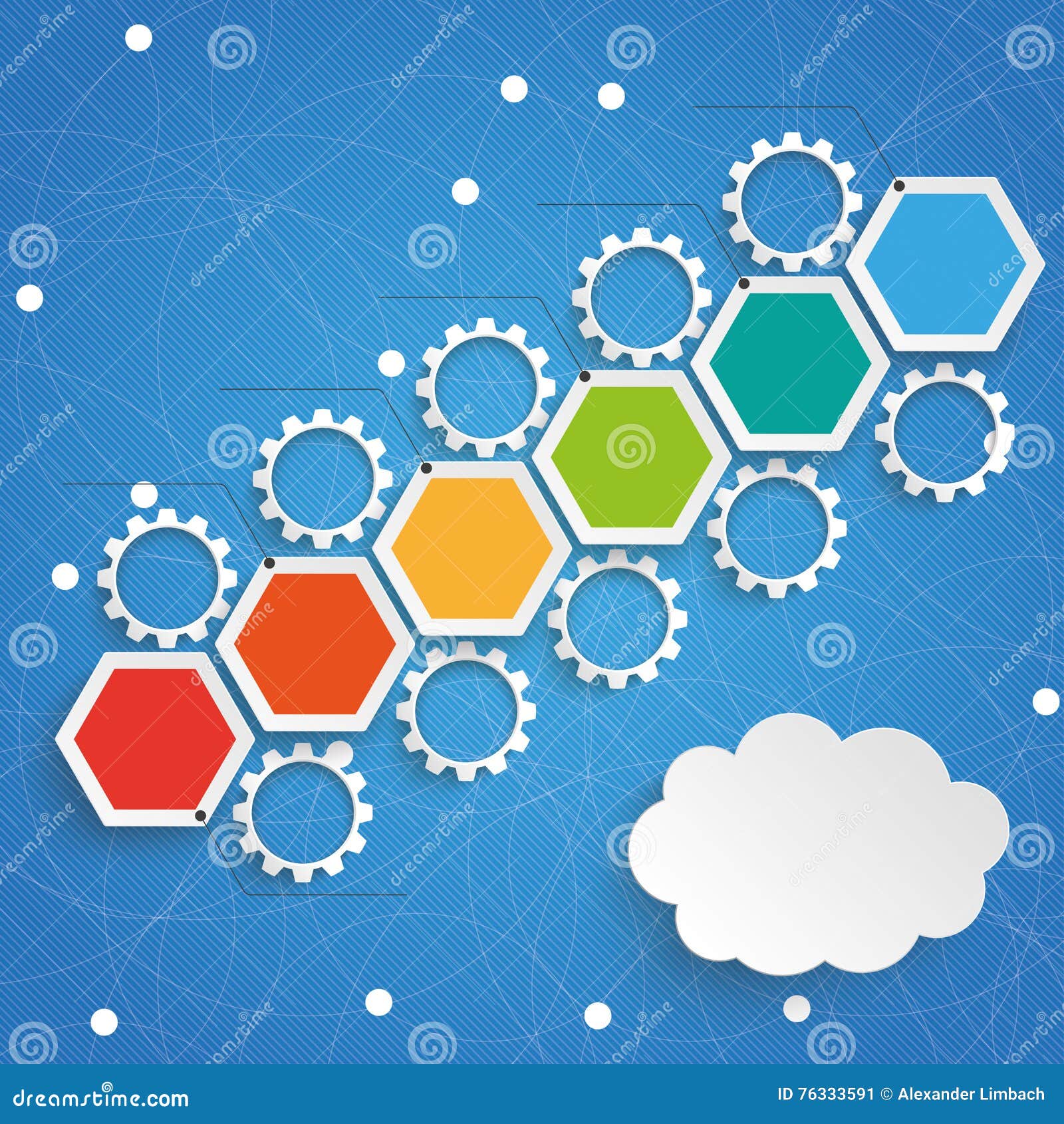 Infographic Of Hexagons In Three Stages Stock Image | CartoonDealer.com ...
