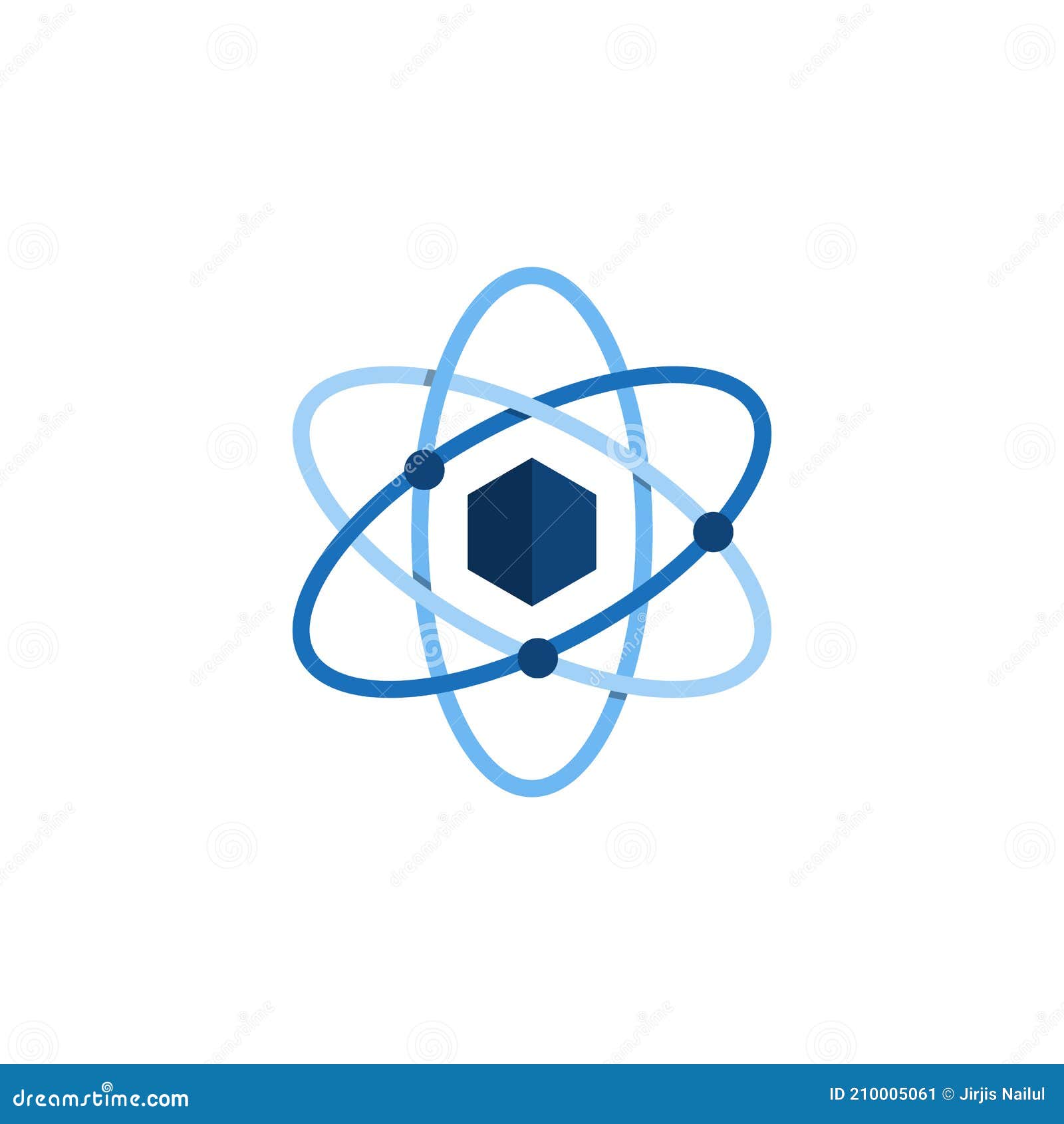 Hexagon Chemical Moleculat Nano Atom Logo Stock Vector - Illustration ...