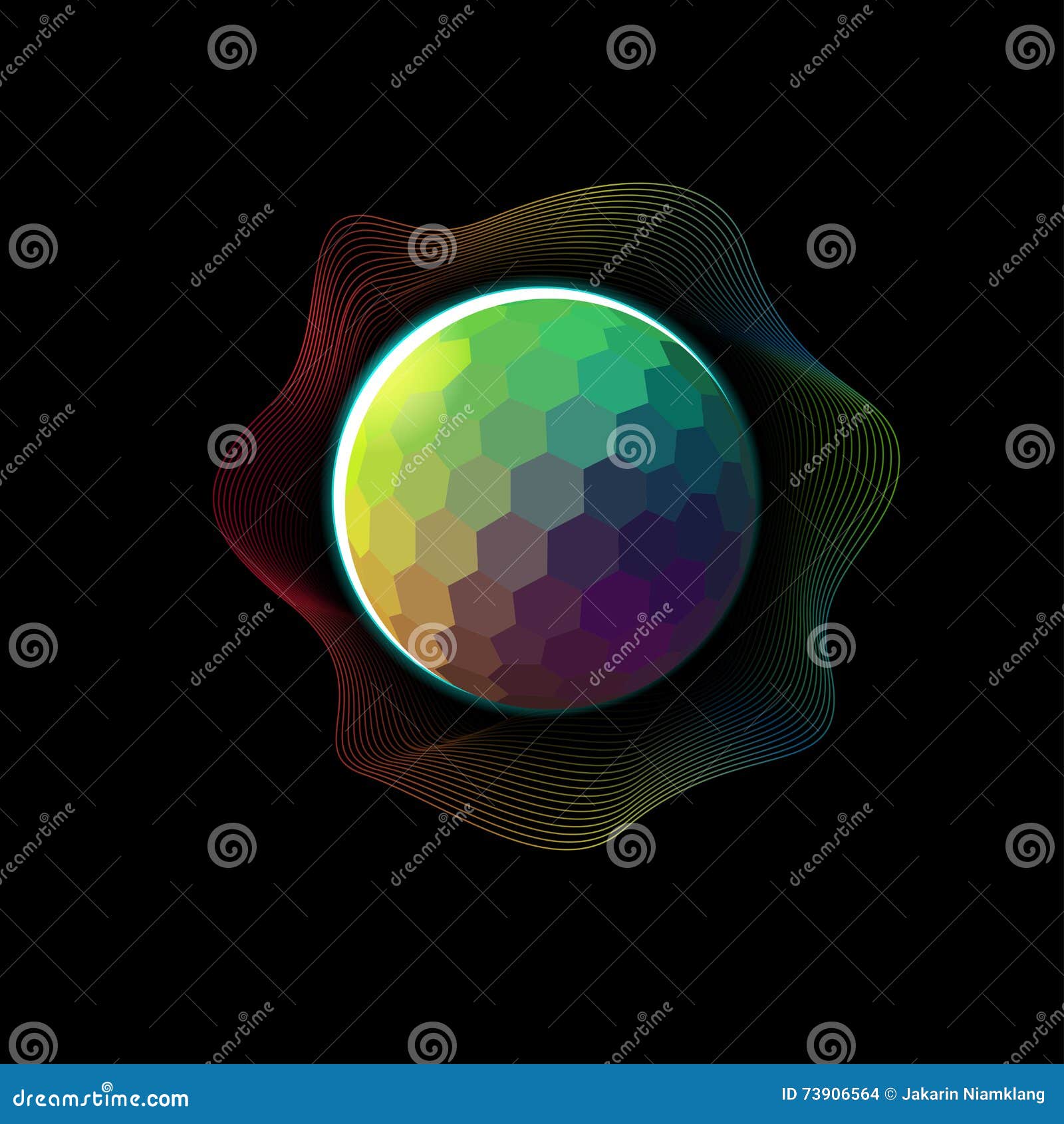 Hexagon stock vector. Illustration of abstract, modern - 73906564