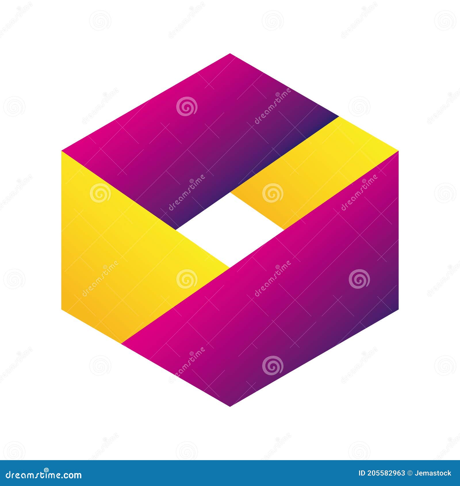 Hexagon Company Logo Colorful Design Icon Stock Vector - Illustration ...