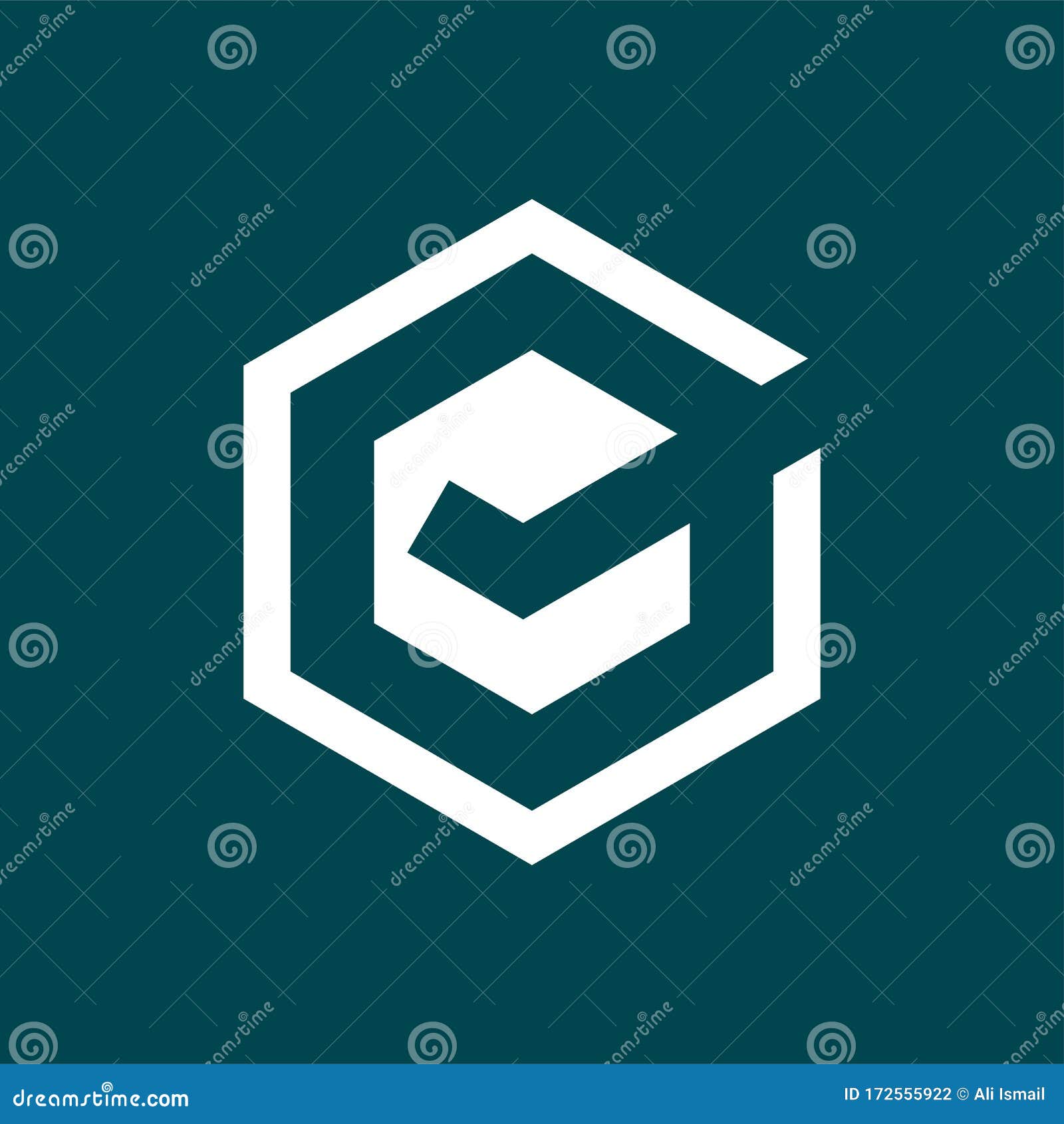 Hexagon Check Mark Logo Cartoon Vector | CartoonDealer.com #112282553
