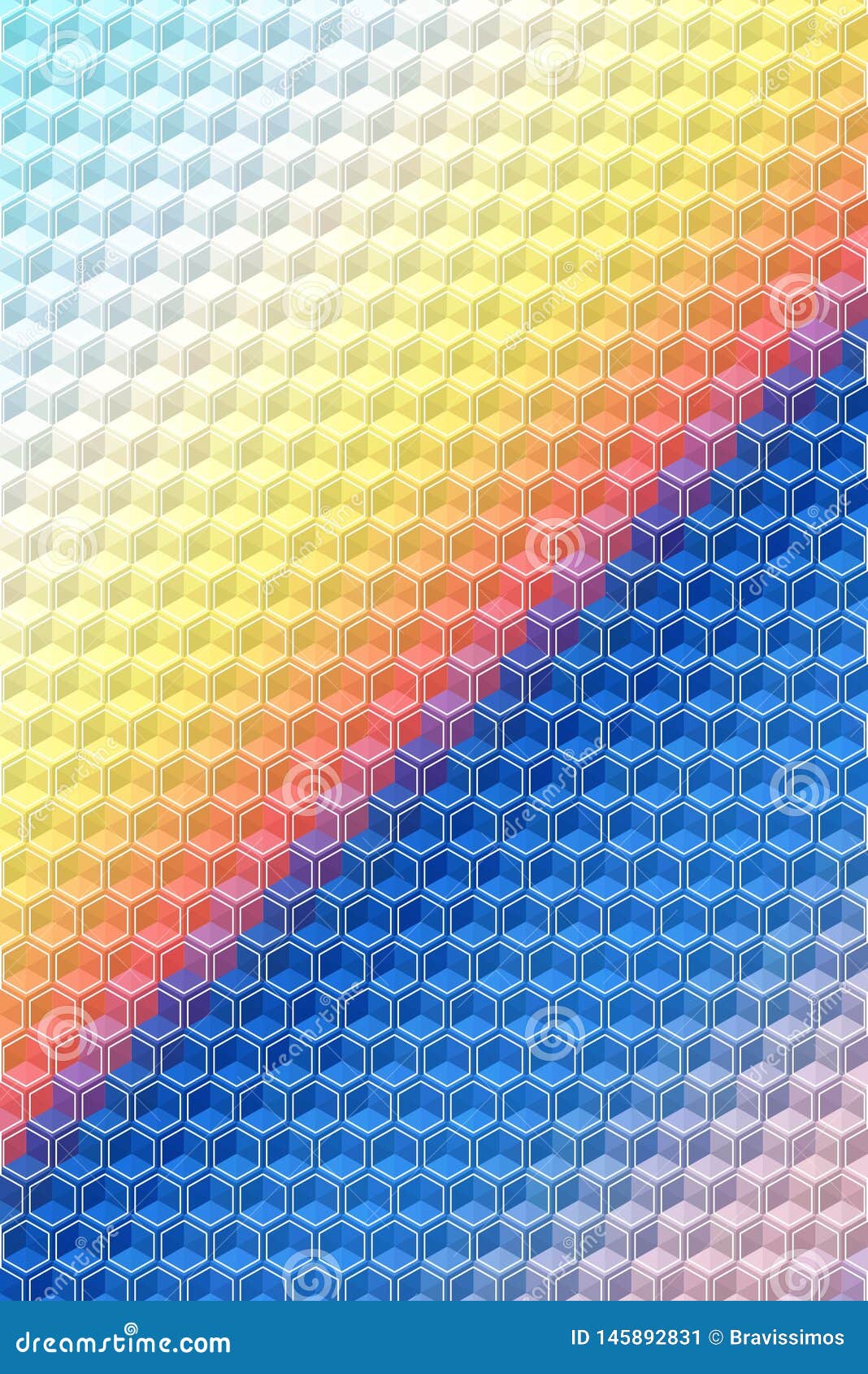 Hexagon Cube Pattern Cover Geometric, Square Honeycomb Stock ...