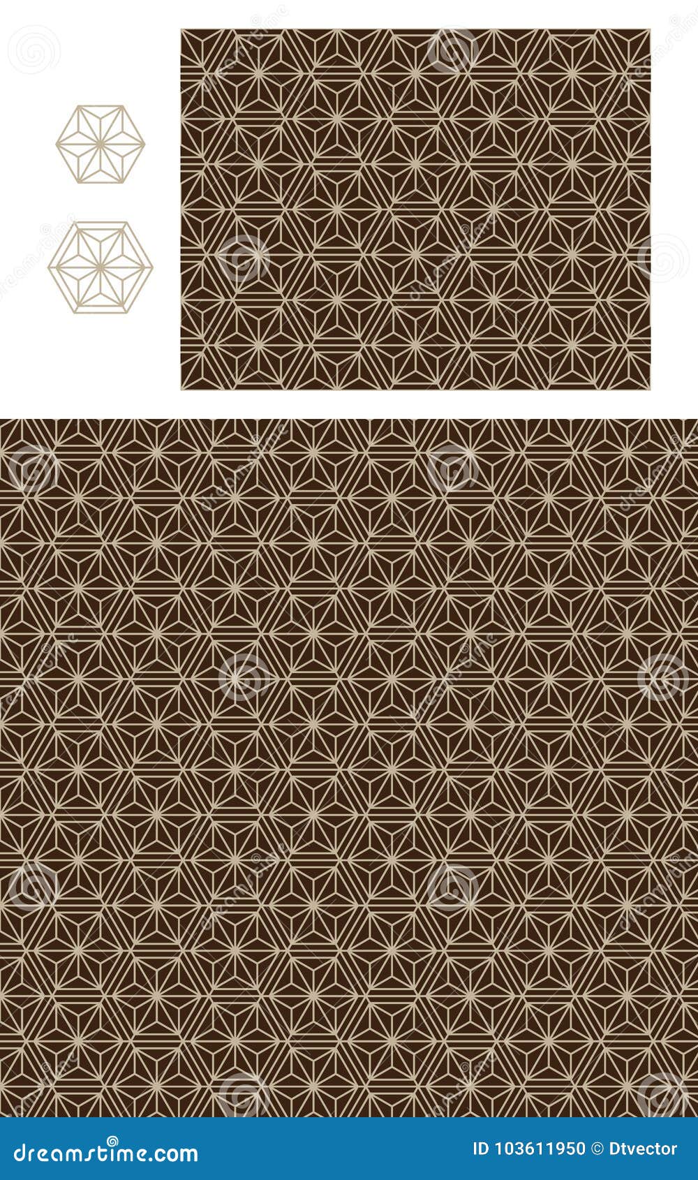 Hexagon Cut Triangle Pierced Screen Seamless Pattern Stock Vector ...
