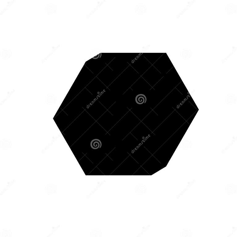 Hexagon 3d icon vector stock illustration. Illustration of tetrahedron ...