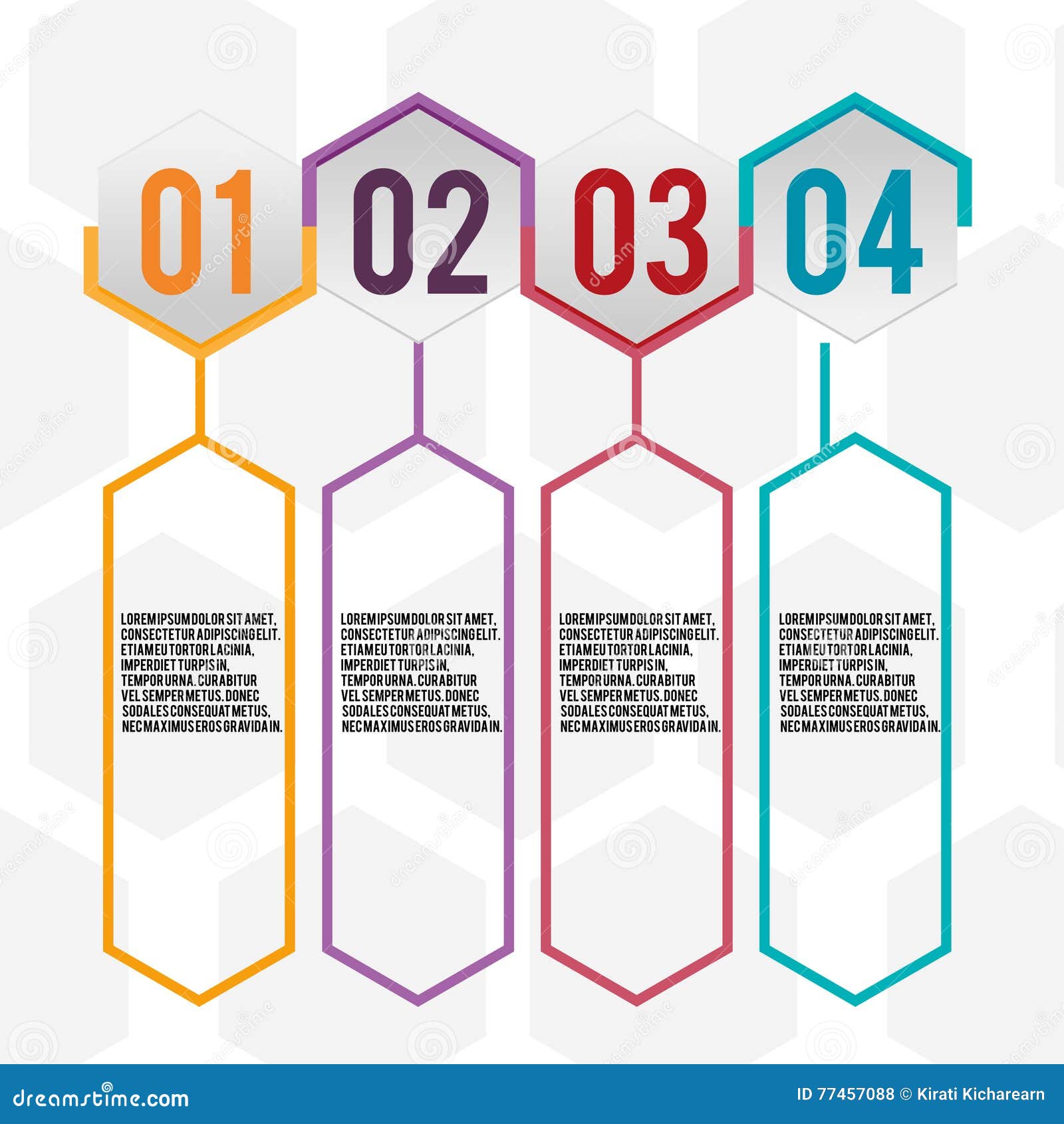 Hexagon Design Info Graphic Template Vector Stock Vector - Illustration ...