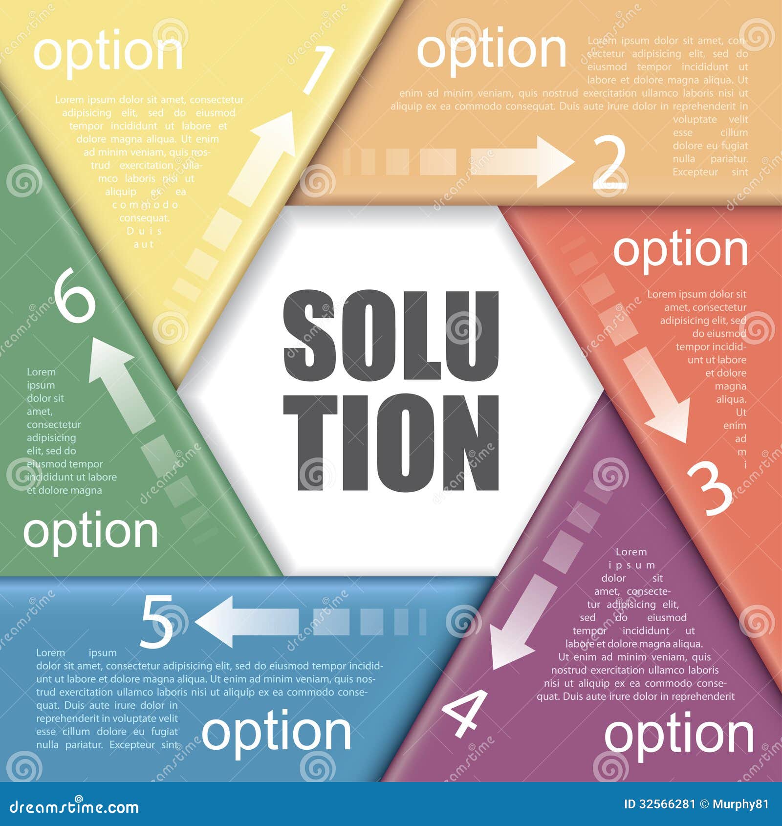 Hexagon design template stock vector. Illustration of paper - 32566281