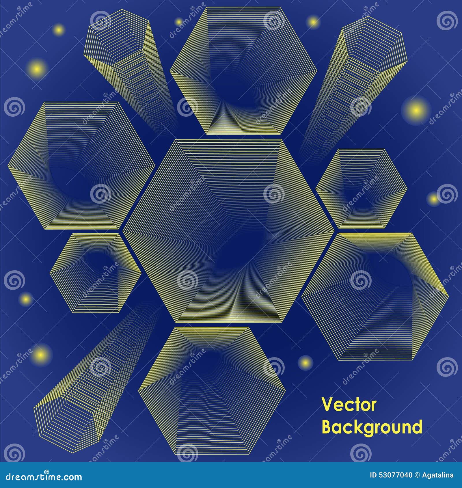 Hexagon Design Vector Backround Stock Vector - Illustration of striped ...