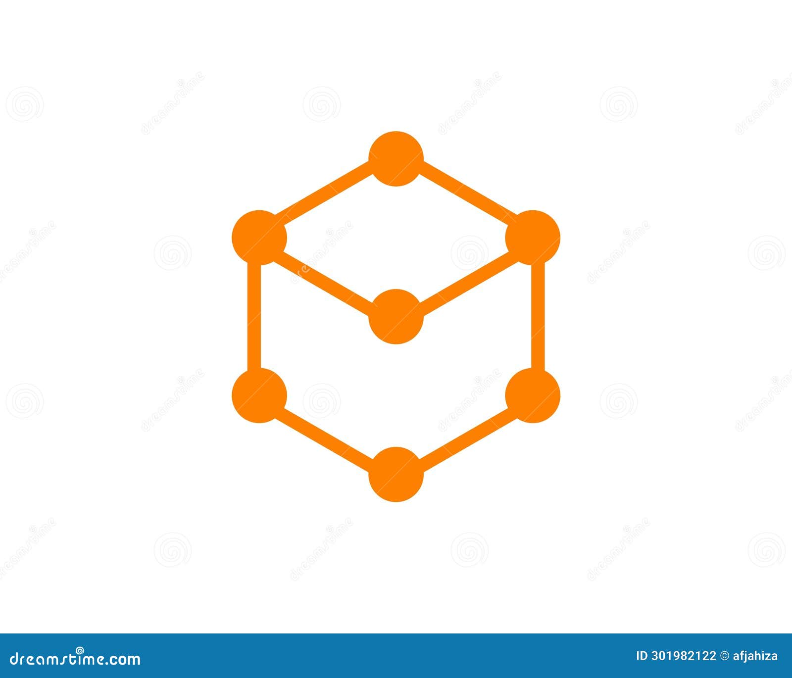 Hexagon Dots 1a Logo Icon Template Stock Illustration - Illustration of ...