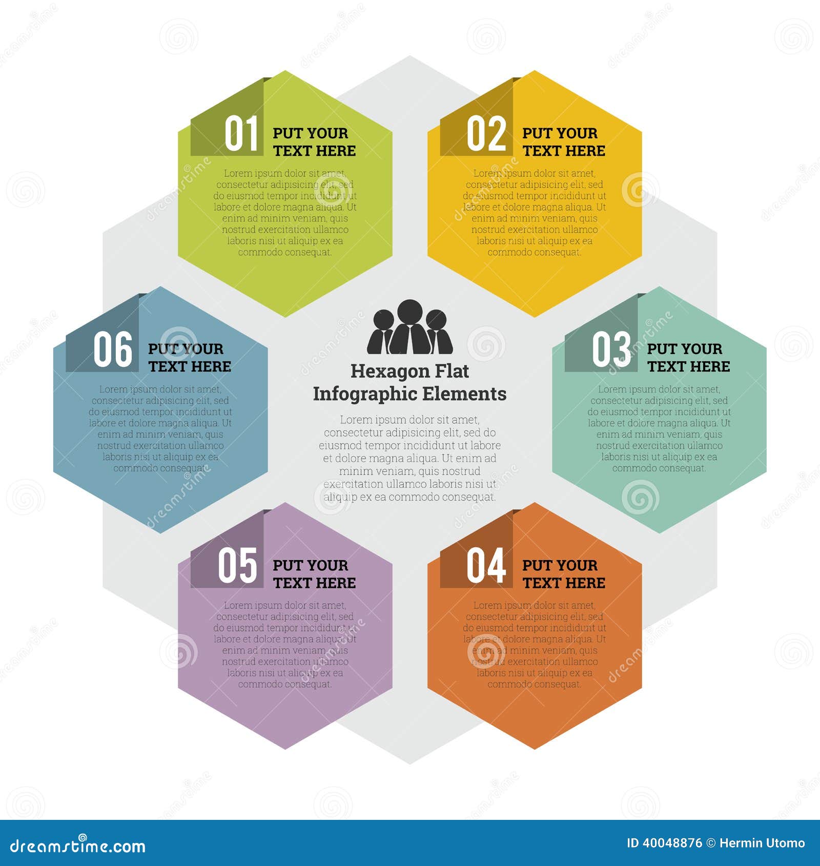 Infographic Hexagon 12 Month Steps Timeline Journey To Success Growth ...