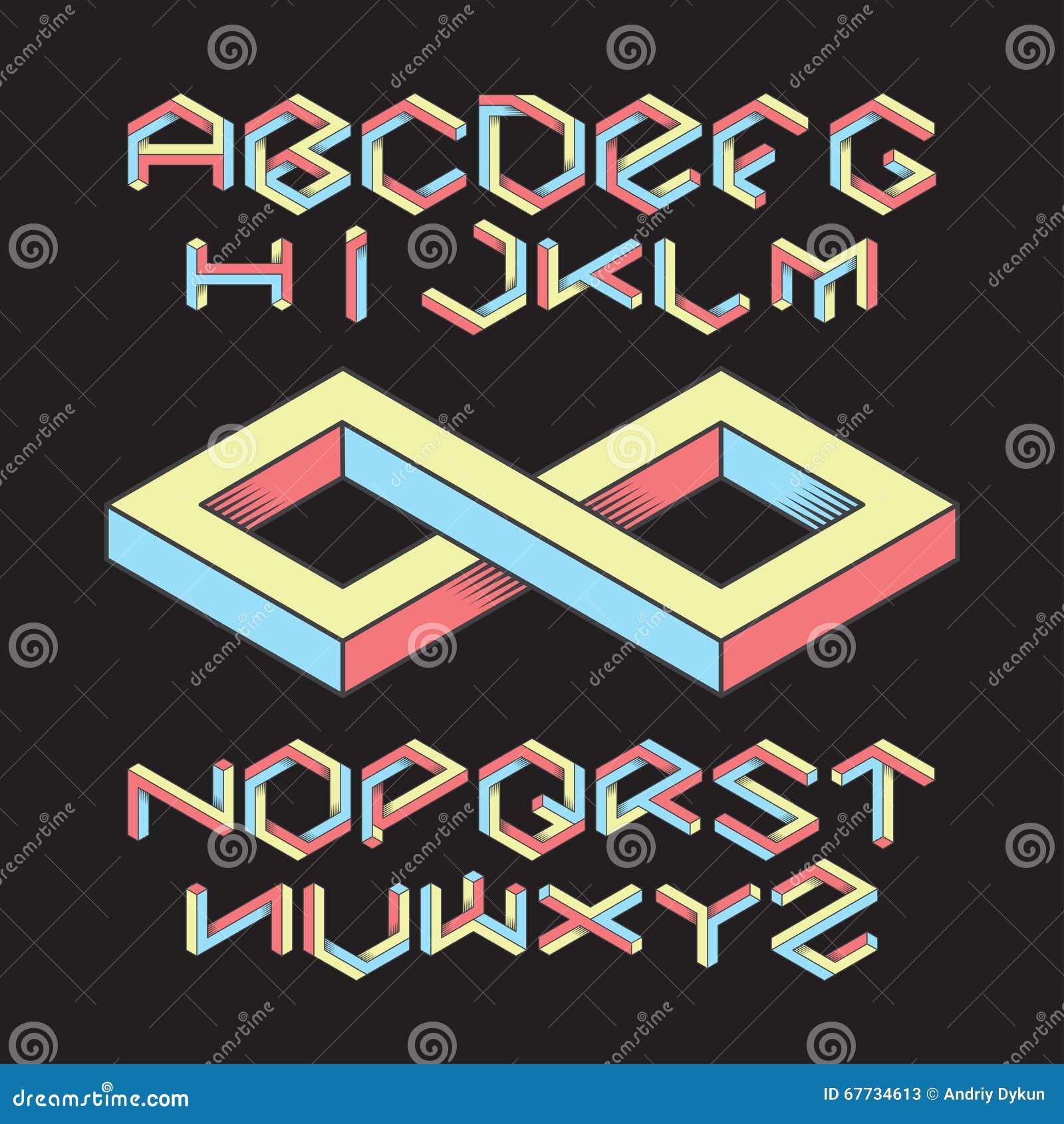 Hexagon Font set stock vector. Illustration of black - 67734613