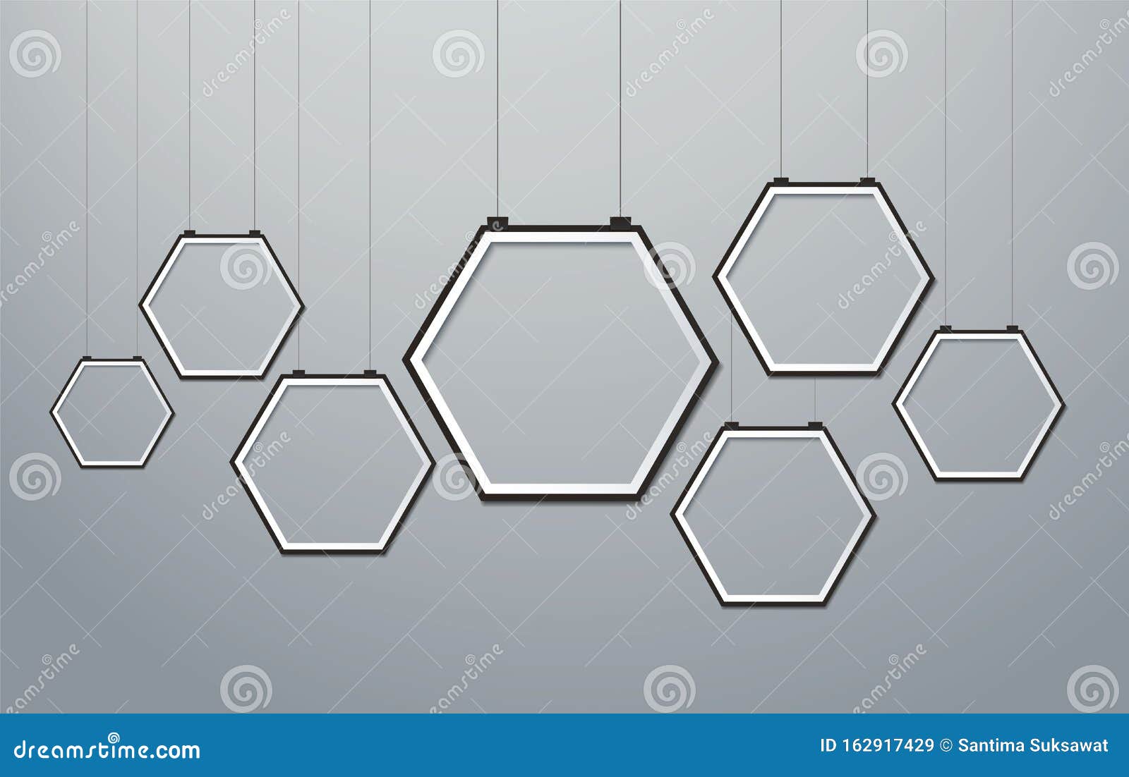 Hexagon Frame Picture Background Vector Illustration EPS10 Stock Vector ...