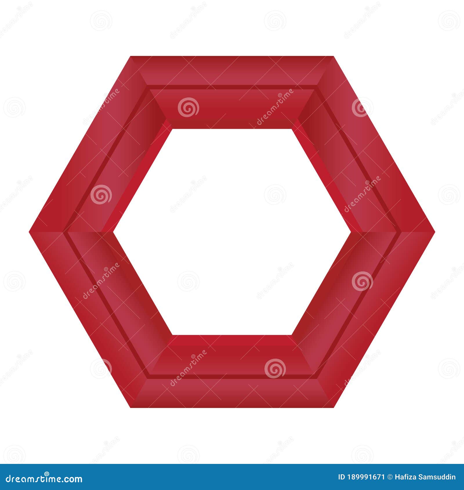 Hexagon Frame. Vector Illustration Decorative Design Stock Vector ...