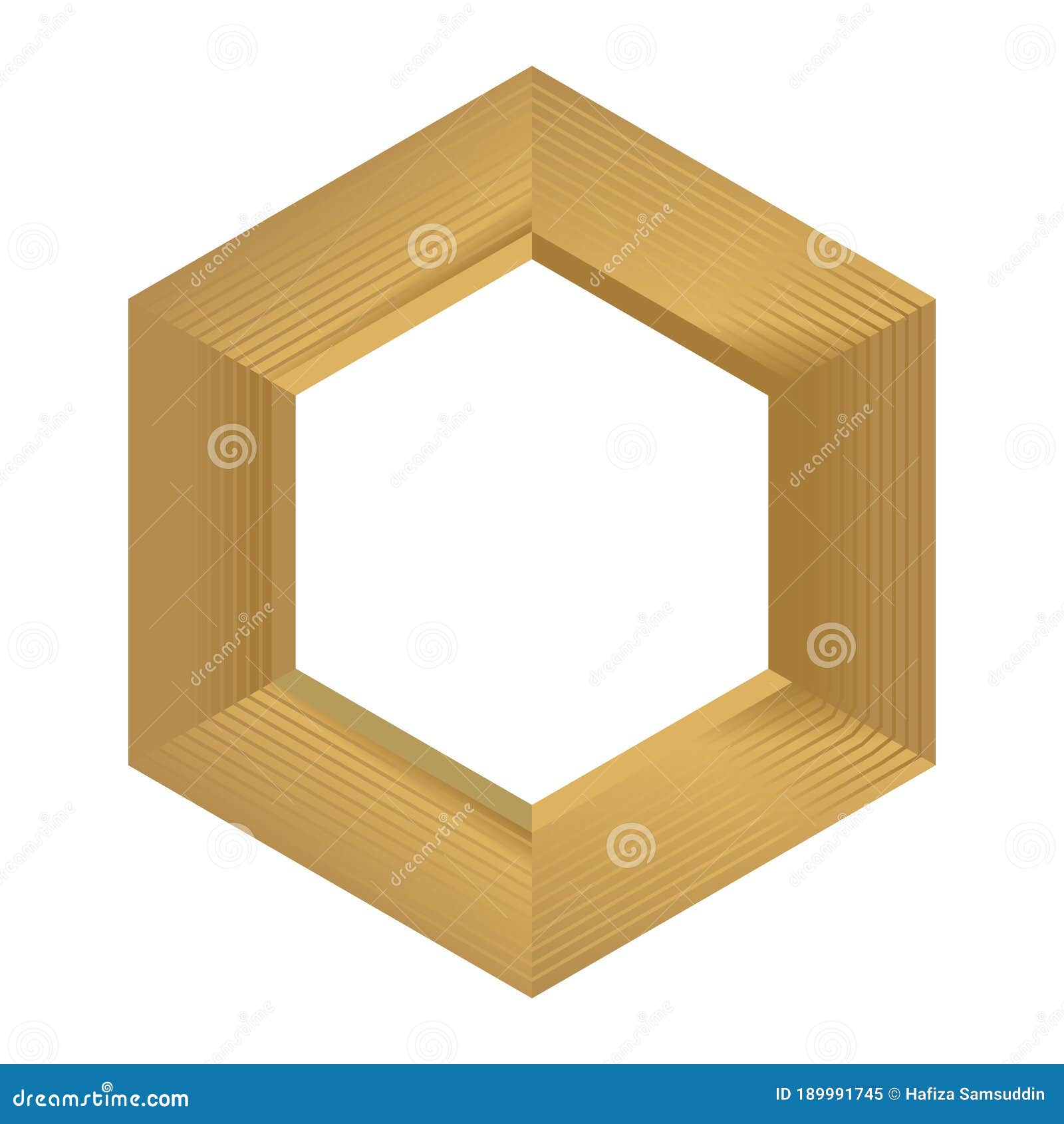 Hexagon Frame. Vector Illustration Decorative Design Stock Vector ...
