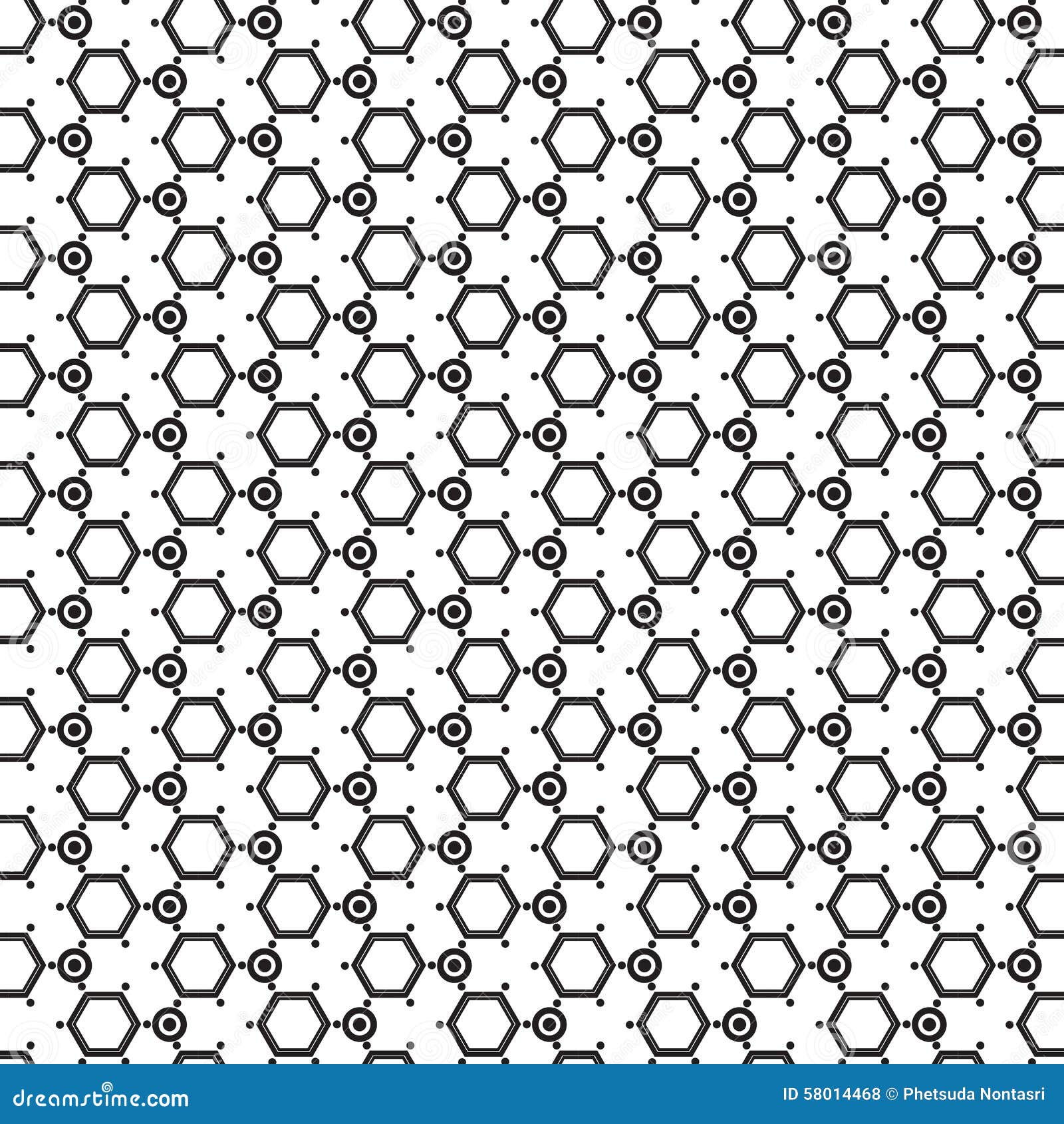 Hexagon Geometric Cover Tile Fabric Pattern Background Vector ...