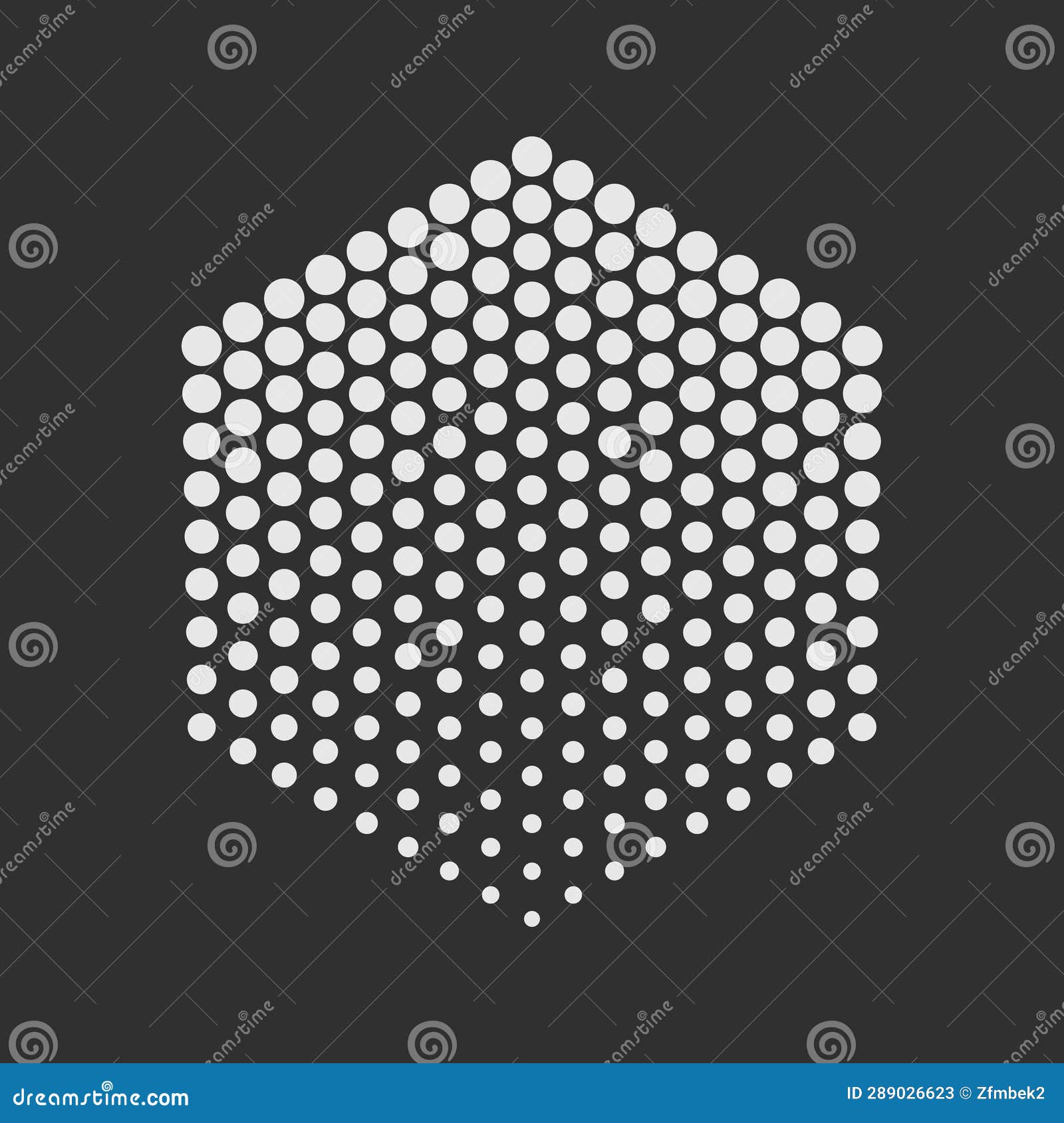 Hexagon Geometric Halftone Gradient Stock Illustration - Illustration ...