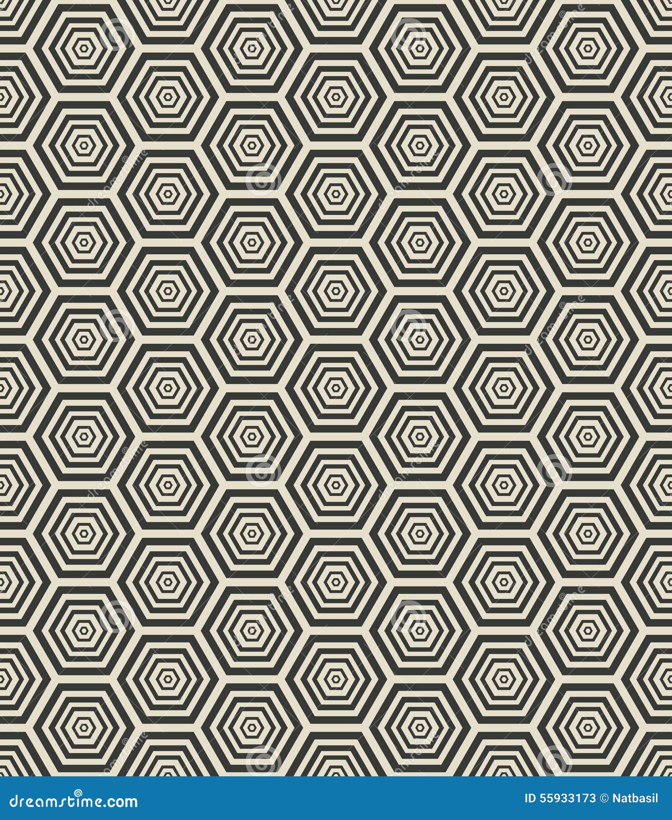 Hexagon Geometric Seamless Pattern Stock Vector - Illustration of ...