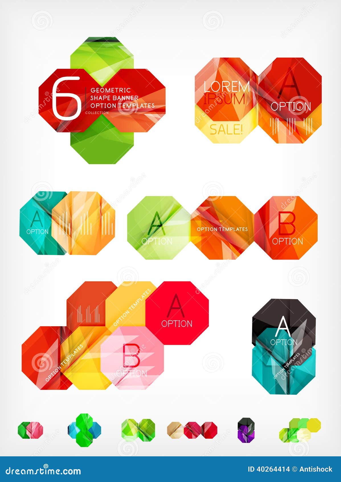 Hexagon Geometric Shaped Web Boxes Stock Vector - Illustration of ...