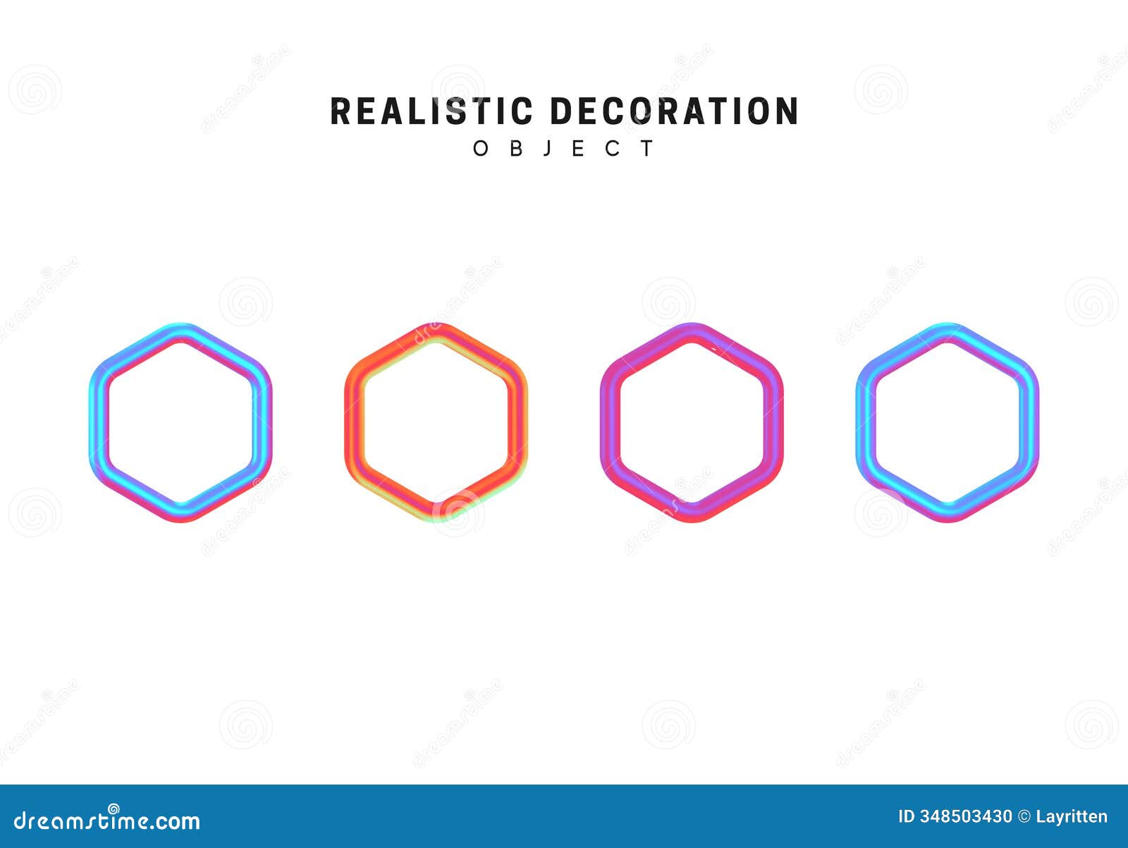 Hexagonal Realistic 3D Shapes. Basic Geometric Shapes, Math 3d Figure ...