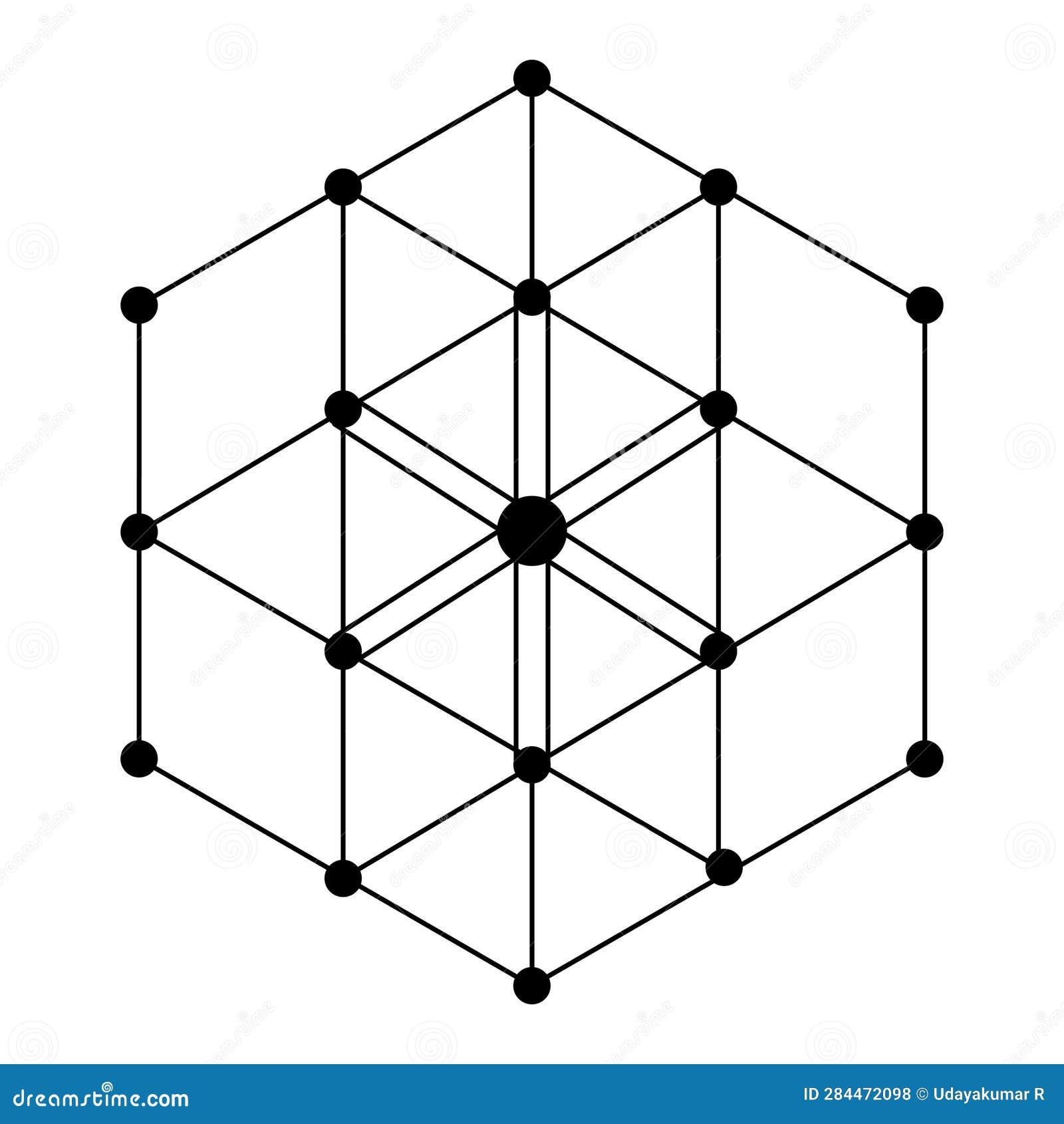 Hexagon Graph. Scared Geometry Vector Design Elements. this Religion ...