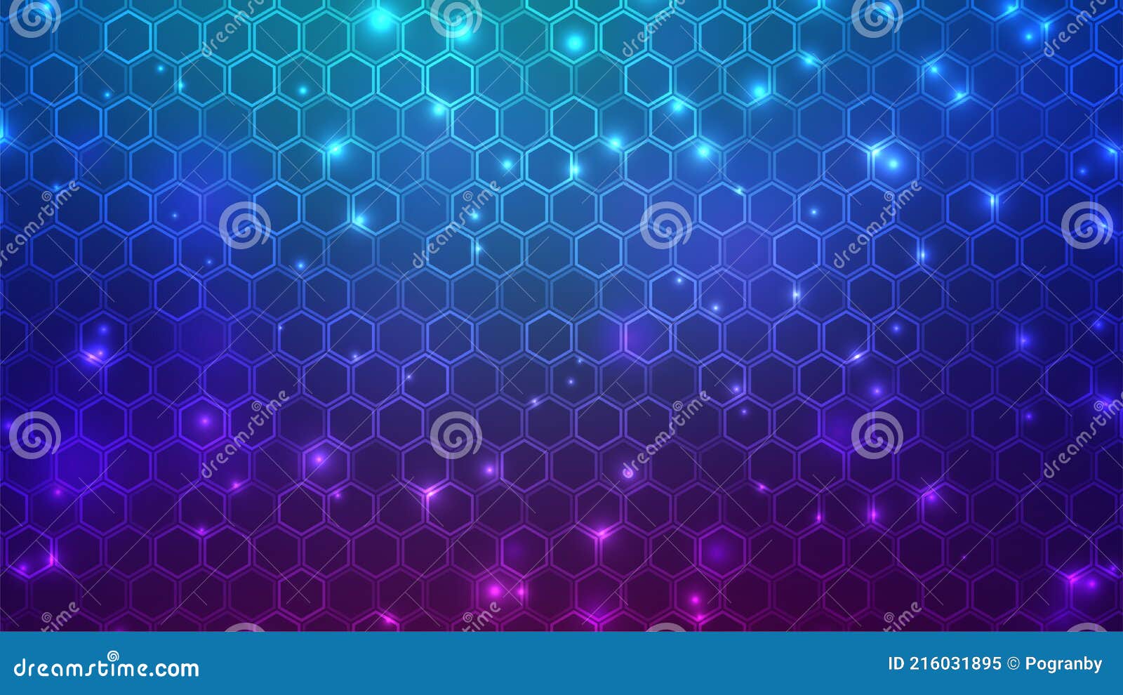 Hexagon Grid Background. Small Hexagonal Tiles. Future Technology ...