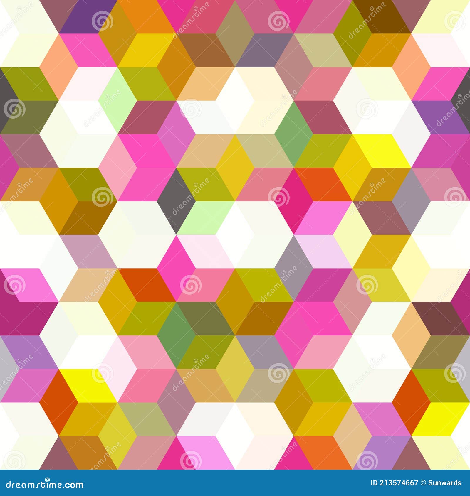 Hexagon Grid Seamless Vector Background Stock Vector - Illustration of ...